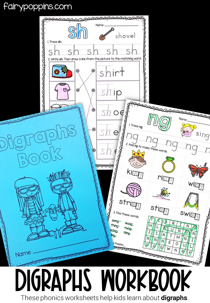 Digraph Clip Cards - Fairy Poppins
