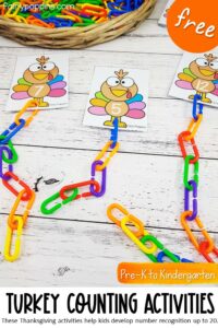 Thanksgiving Turkey Counting Activities - Fairy Poppins
