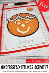 Gingerbread Feelings Activities for Christmas - Fairy Poppins