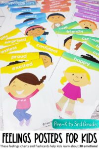 Feelings and Emotions Posters for Kids - Fairy Poppins