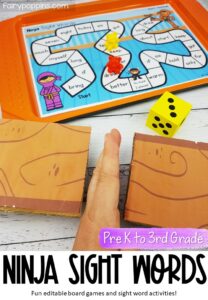 Ninja Sight Word Activities - Fairy Poppins