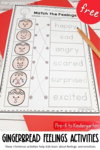 Gingerbread Feelings Activities for Christmas - Fairy Poppins