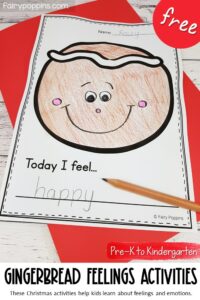 Gingerbread Feelings Activities for Christmas - Fairy Poppins