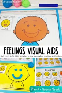 Feelings Activities for Kids (Emotions File Folder) - Fairy Poppins