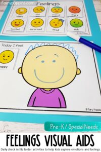Feelings Activities for Kids (Emotions File Folder) - Fairy Poppins