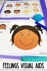 Feelings - Daily Check In File Folder Activities - Fairy Poppins