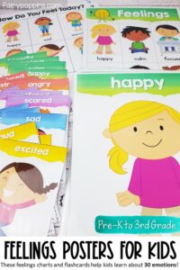Feelings Activities for Kids (Emotions File Folder) - Fairy Poppins