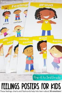 Feelings and Emotions Posters for Kids - Fairy Poppins