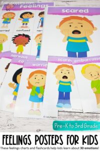 Feelings and Emotions Posters for Kids - Fairy Poppins