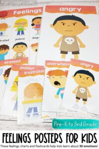 Feelings and Emotions Posters for Kids - Fairy Poppins