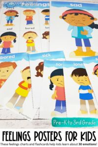 Feelings and Emotions Posters for Kids - Fairy Poppins