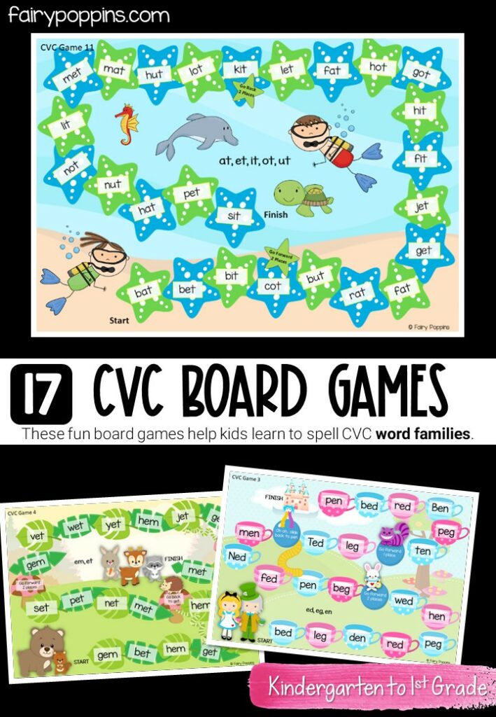 Differentiated CVC Words Activities - Fairy Poppins