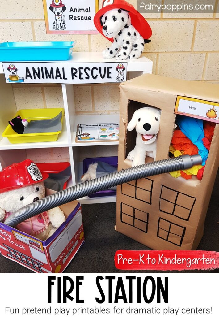 Fire Station Dramatic Play - Fairy Poppins