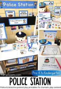 Police Station Dramatic Play - Fairy Poppins