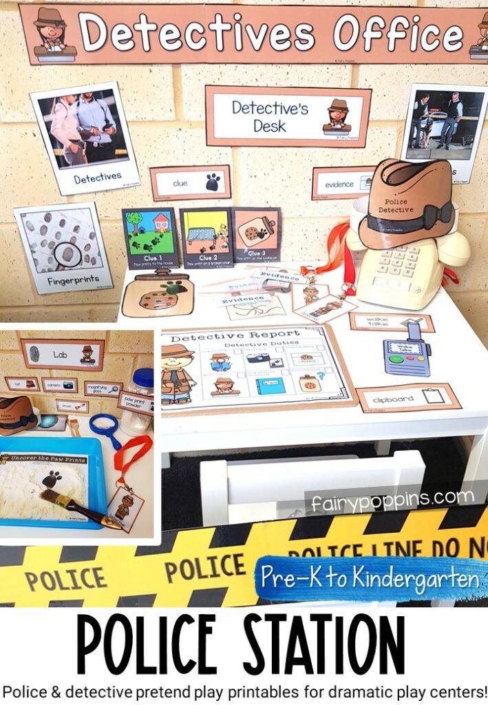 Police Station Dramatic Play - Fairy Poppins