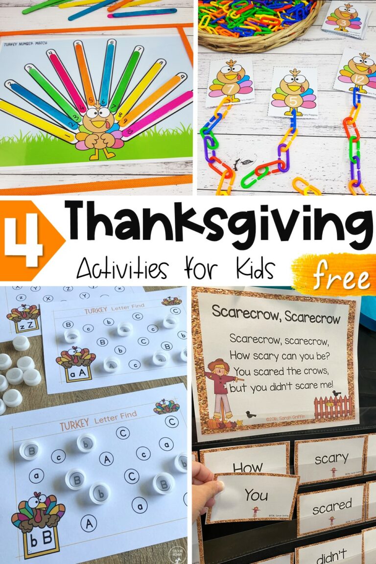 Thanksgiving Turkey Counting Activities - Fairy Poppins