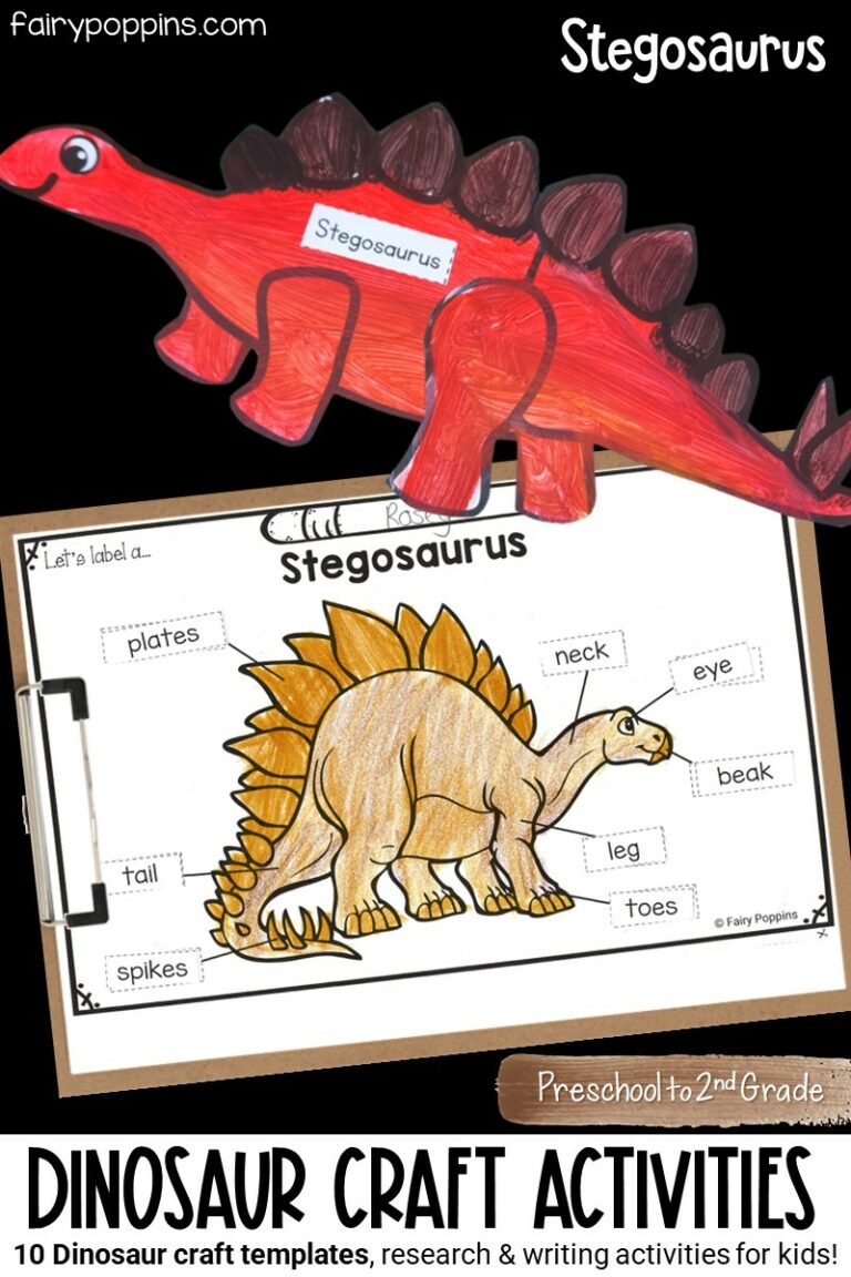 Dinosaur Craft Activities for Kids - Fairy Poppins