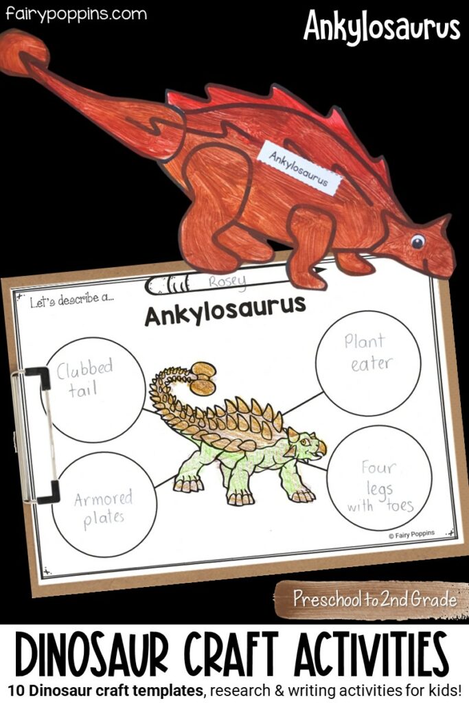 Dinosaur Craft Activities for Kids - Fairy Poppins