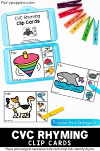 Phonological Awareness Activities for Kindergarten - Fairy Poppins
