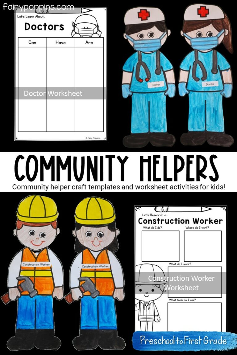 Community Helpers Crafts and Activities - Fairy Poppins