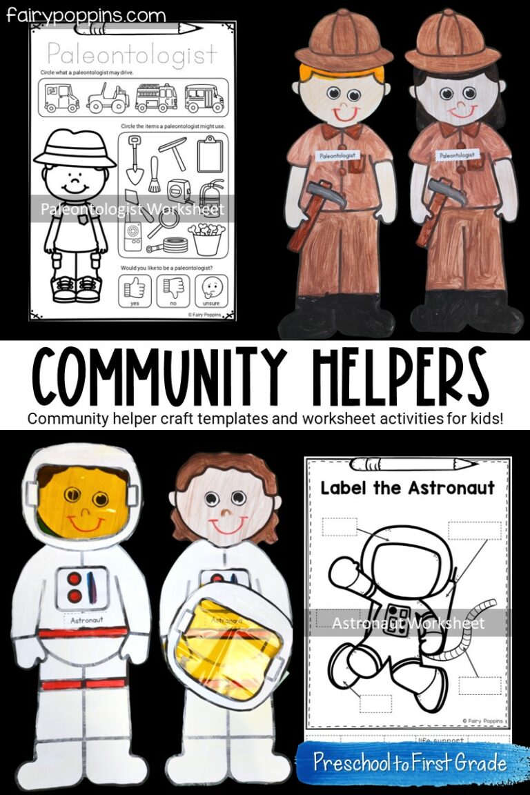 Community Helpers Crafts and Activities - Fairy Poppins