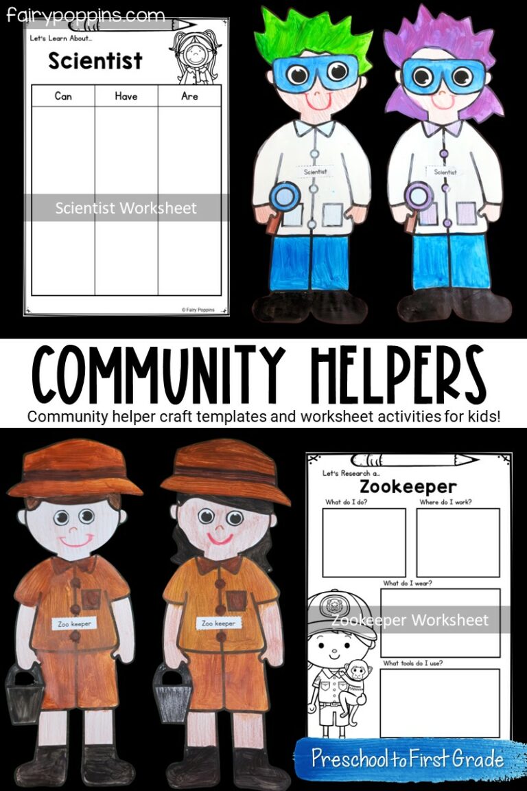 Community Helpers Crafts and Activities - Fairy Poppins