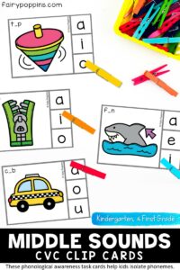 Phonological Awareness Activities for Kindergarten - Fairy Poppins
