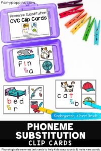 Phonological Awareness Activities for Kindergarten - Fairy Poppins