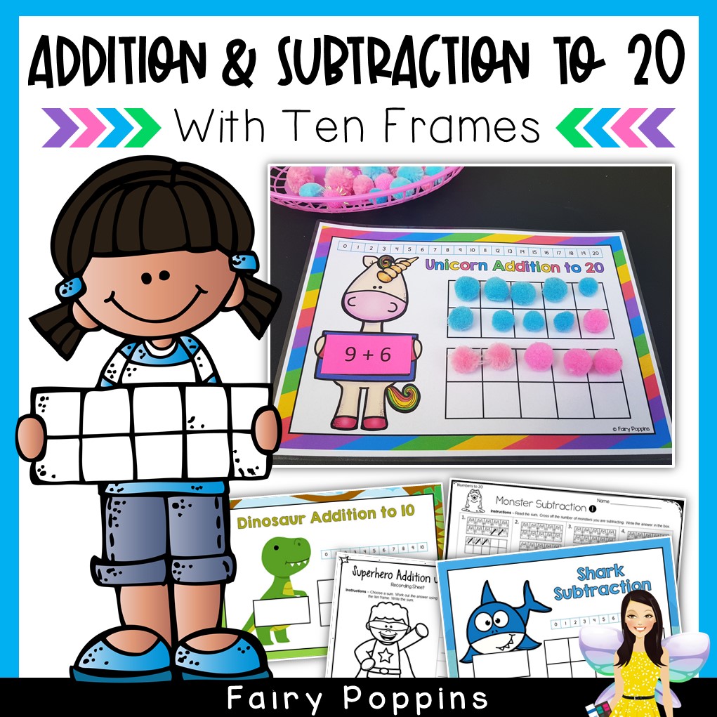 Dinosaur Math Activities (0-30) - Fairy Poppins
