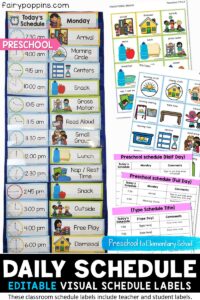 How to Create a Visual Schedule for the Classroom - Fairy Poppins