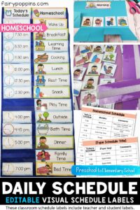 How to Create a Visual Schedule for the Classroom - Fairy Poppins