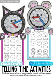 First Grade Telling Time Activities - Fairy Poppins