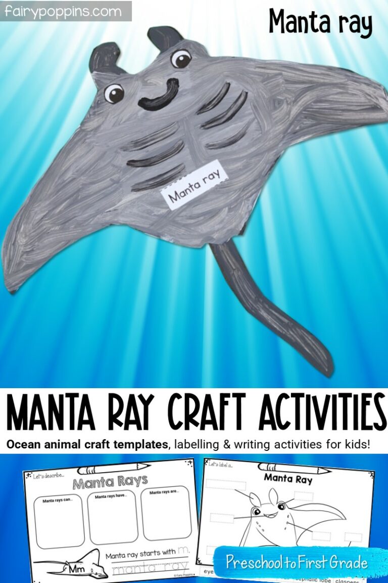 Ocean Animal Crafts and Activities for Kids - Fairy Poppins