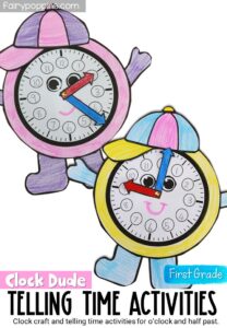 First Grade Telling Time Activities - Fairy Poppins