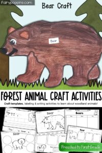 Forest Animal Crafts and Activities for Kids - Fairy Poppins