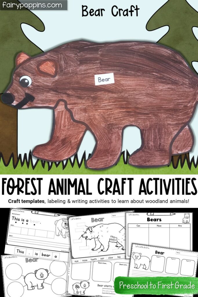 Forest Animal Crafts and Activities for Kids - Fairy Poppins