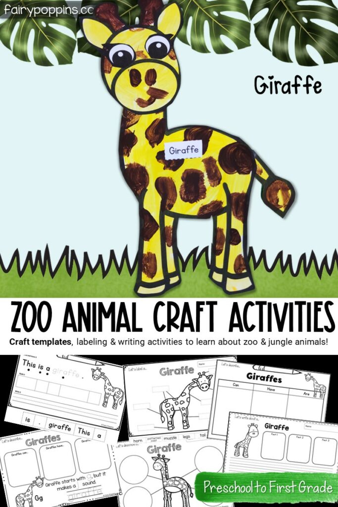 Zoo Animal Crafts and Activities for Kids - Fairy Poppins