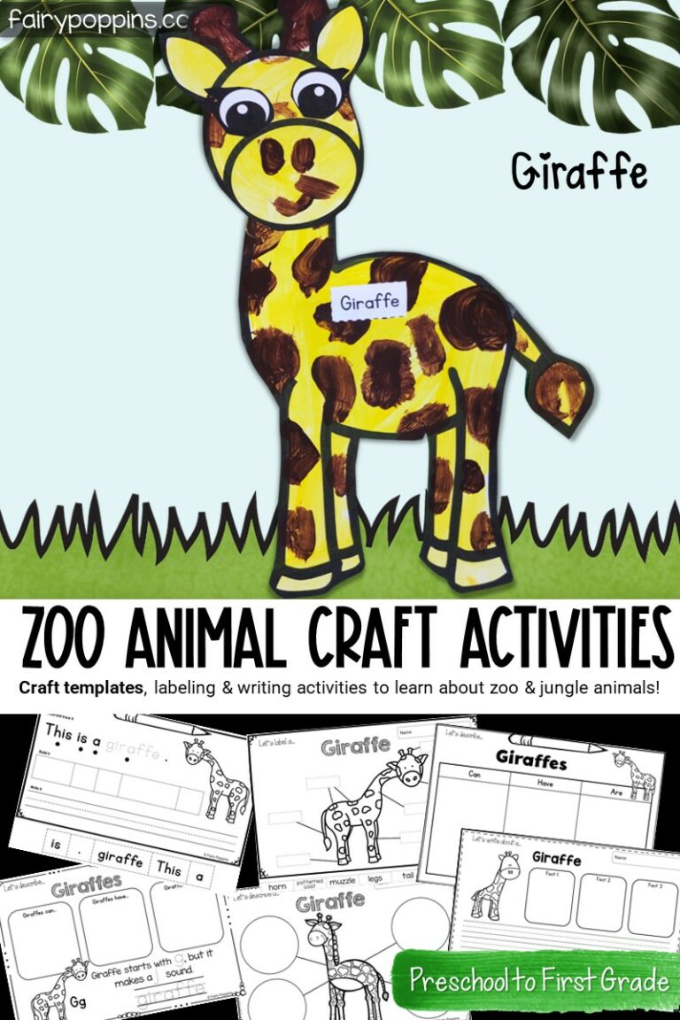 Zoo Animal Crafts and Activities for Kids - Fairy Poppins