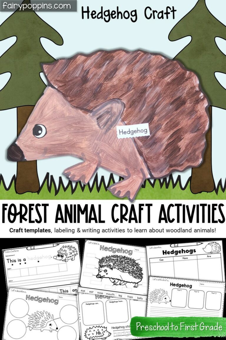 Forest Animal Crafts and Activities for Kids - Fairy Poppins