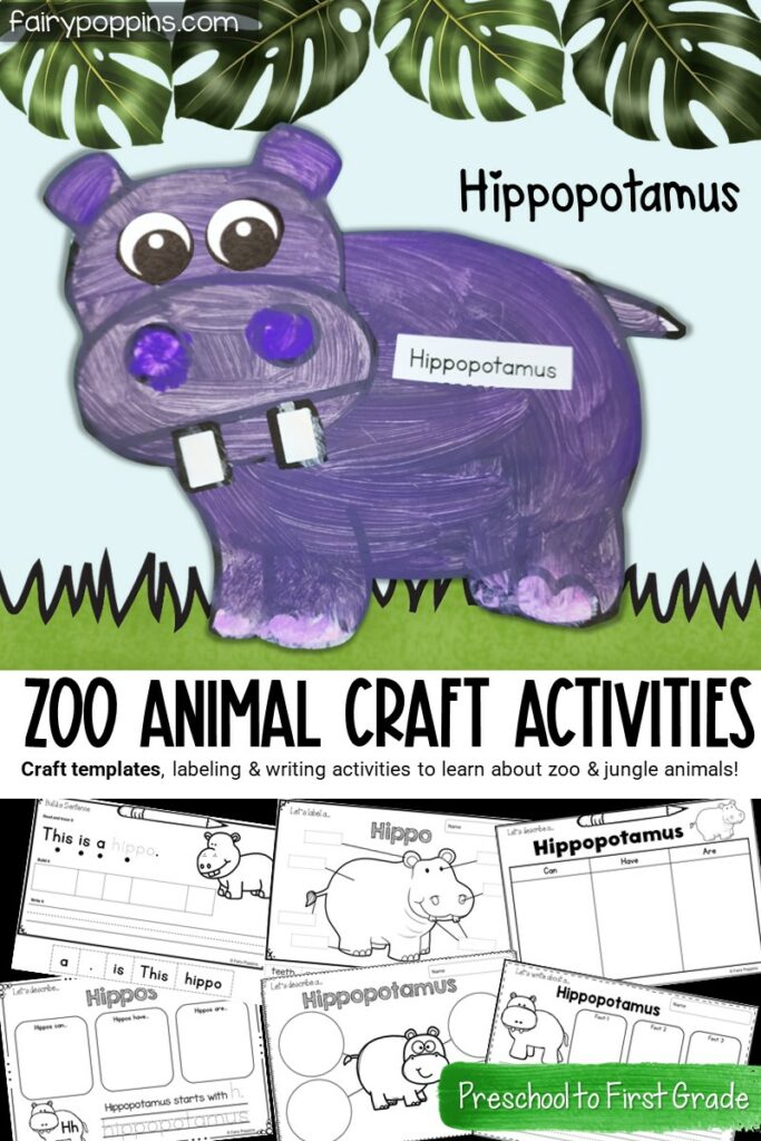 Zoo Animal Crafts and Activities for Kids - Fairy Poppins