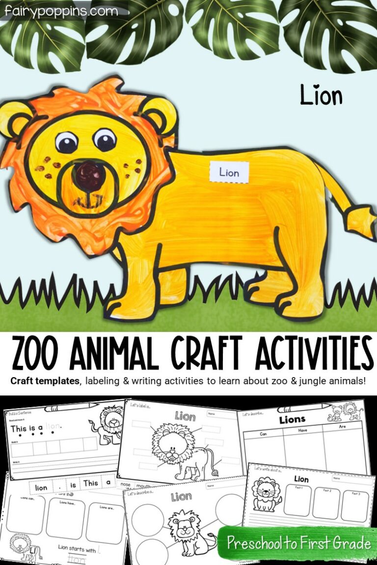 Zoo Animal Crafts and Activities for Kids - Fairy Poppins