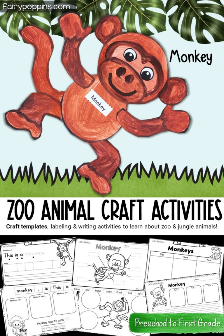 Zoo Animal Crafts and Activities for Kids - Fairy Poppins