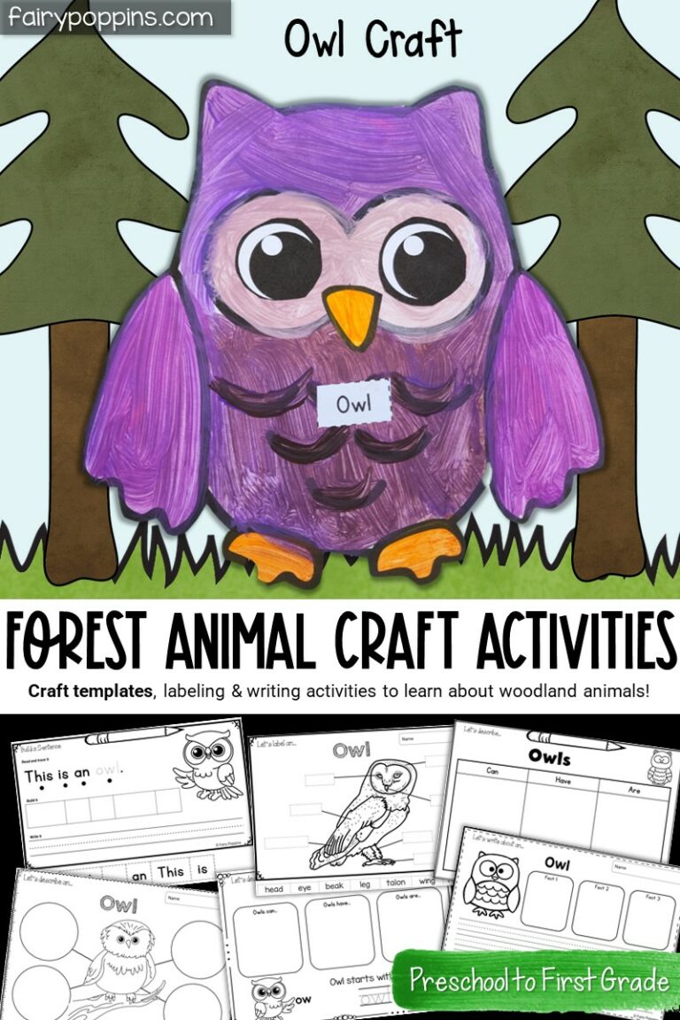 Forest Animal Crafts and Activities for Kids - Fairy Poppins