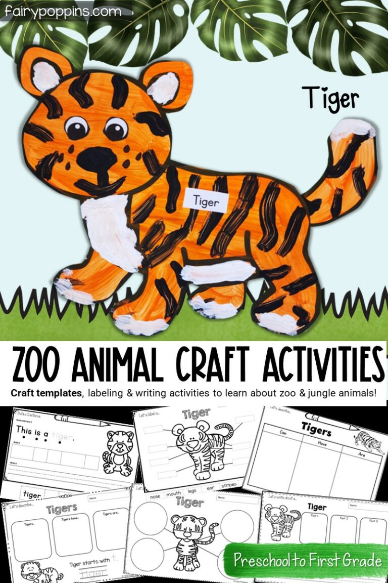 Zoo Animal Crafts and Activities for Kids - Fairy Poppins