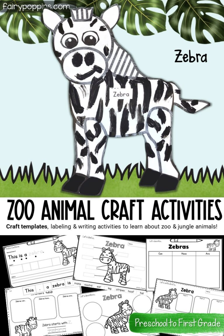 Zoo Animal Crafts and Activities for Kids - Fairy Poppins