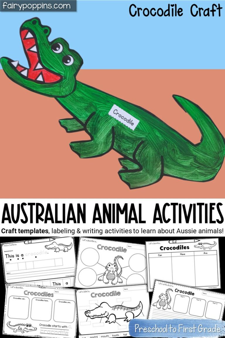 Australian Animal Crafts and Activities for Kids - Fairy Poppins
