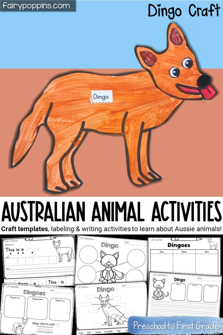 Australian Animal Crafts and Activities for Kids - Fairy Poppins