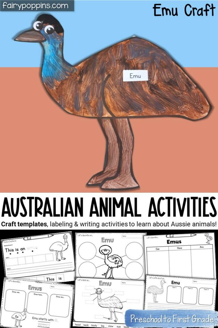 Australian Animal Crafts and Activities for Kids - Fairy Poppins