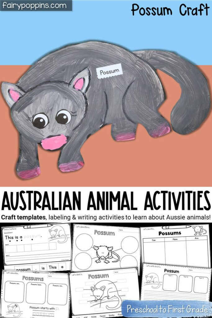 Australian Animal Crafts and Activities for Kids - Fairy Poppins