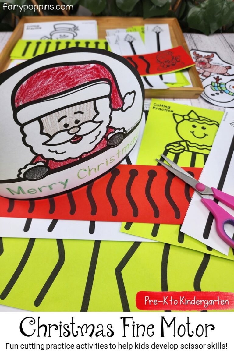 Scissor Skills & Cutting Practice Activities for Kids - Fairy Poppins